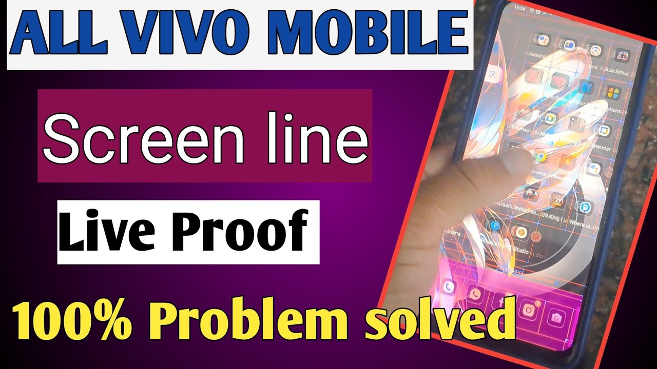 VIVO Mobile Ki Screen Par Green Line Kaise Hataye | Mobile screen par ...