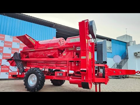 Bhoor multi crop combo thresher - YouTube