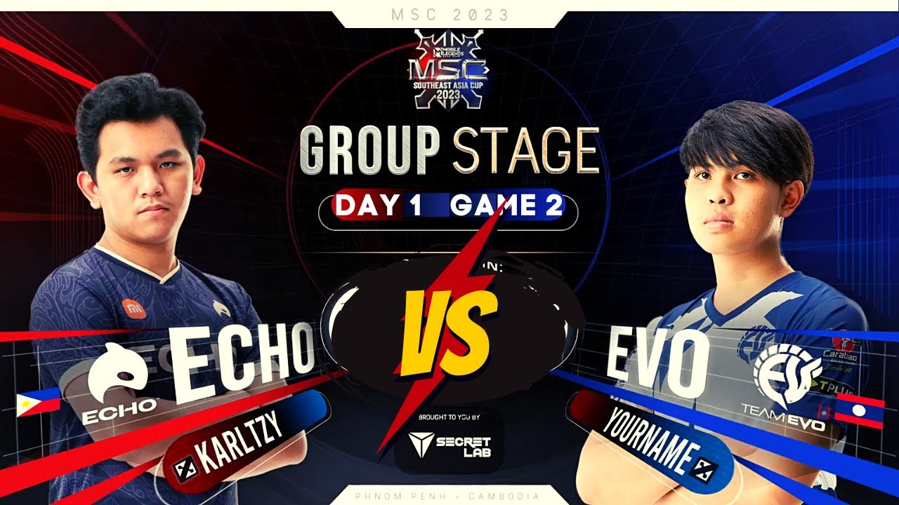 ECHO VS EVO ESPORT GROUP STAGE GAME 2 MSC 2023 CAMBODIA | PHILIPPINES ...