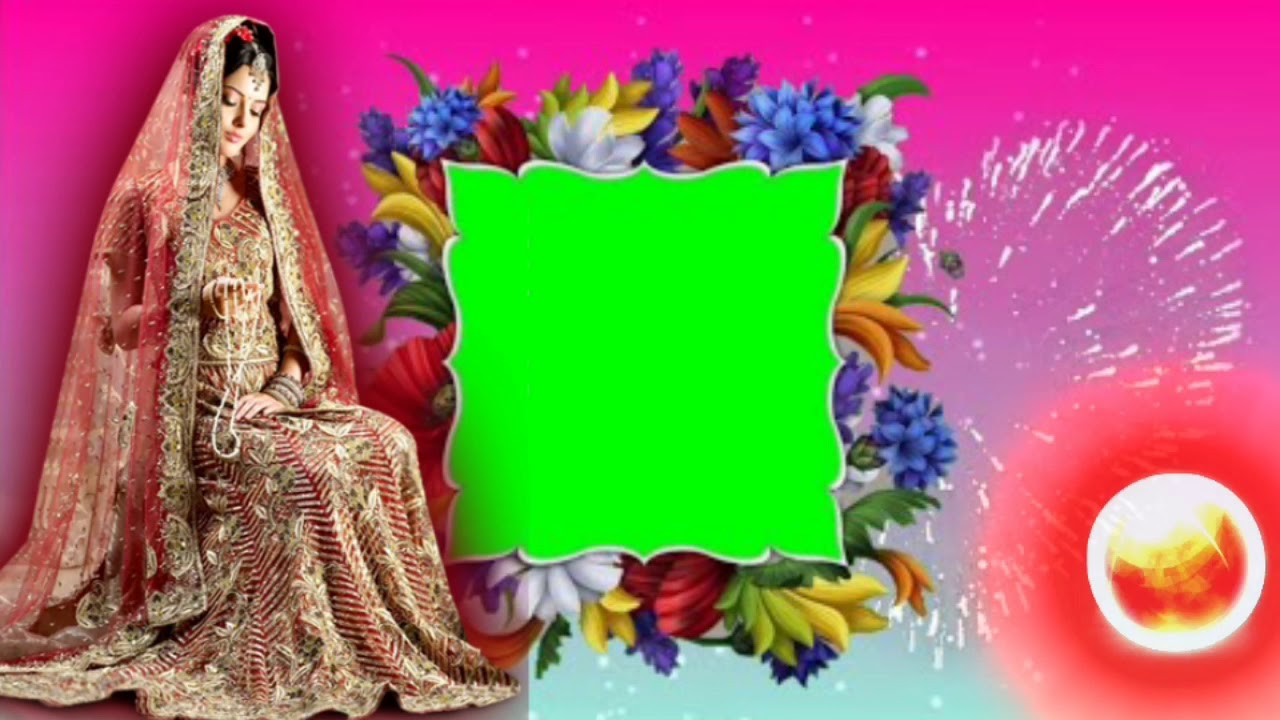 Photo frame green screen video - YouTube