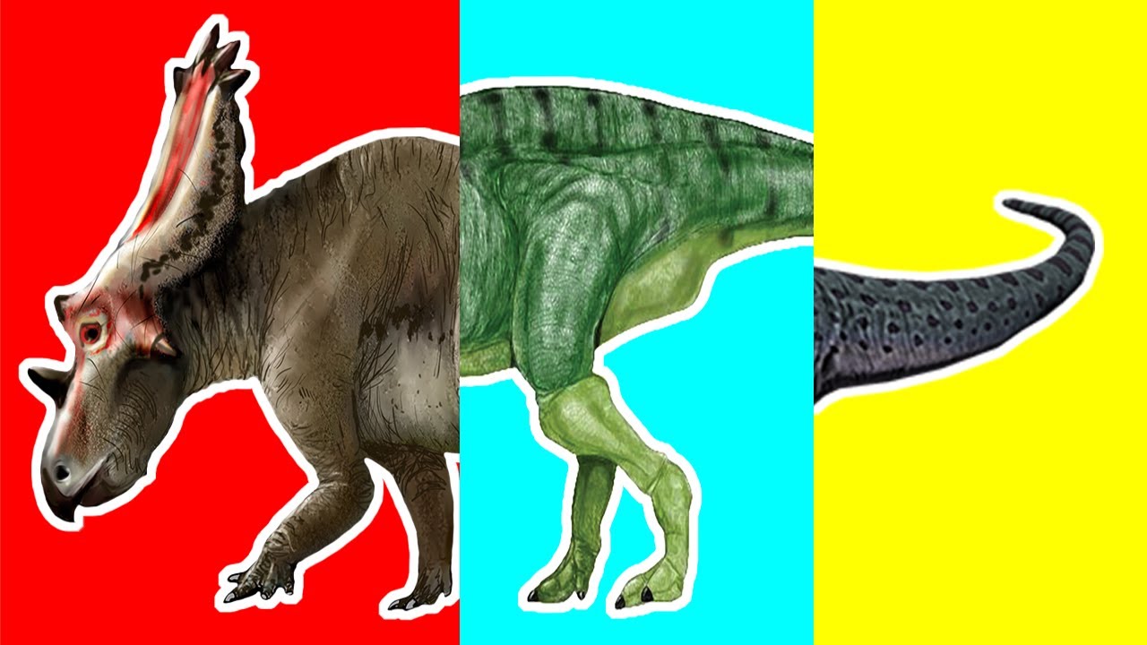 Match Up Dinosaurs! Match Up Game Learn Dinosaur Tsintaosaurus T-Rex ...