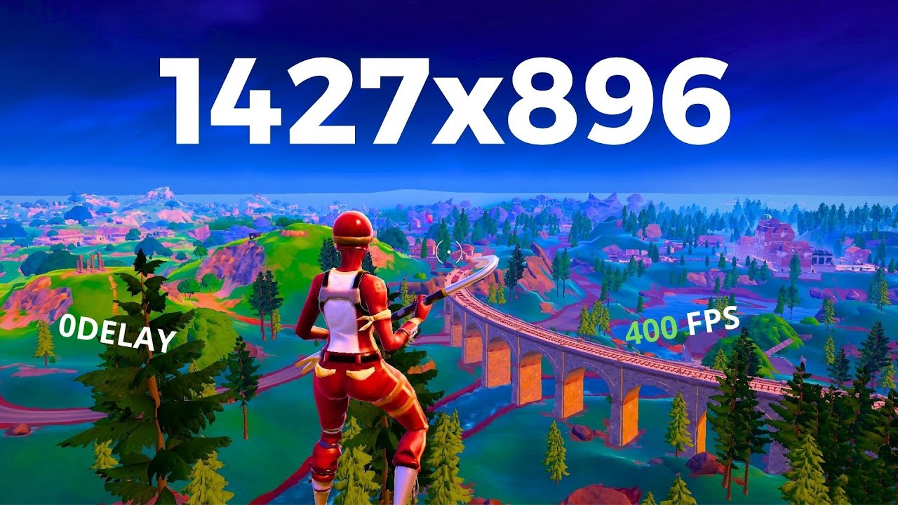 MELHOR RESOLUÇÃO (1427x896) FORTNITE | LOW DELAY PERFECT RES - YouTube