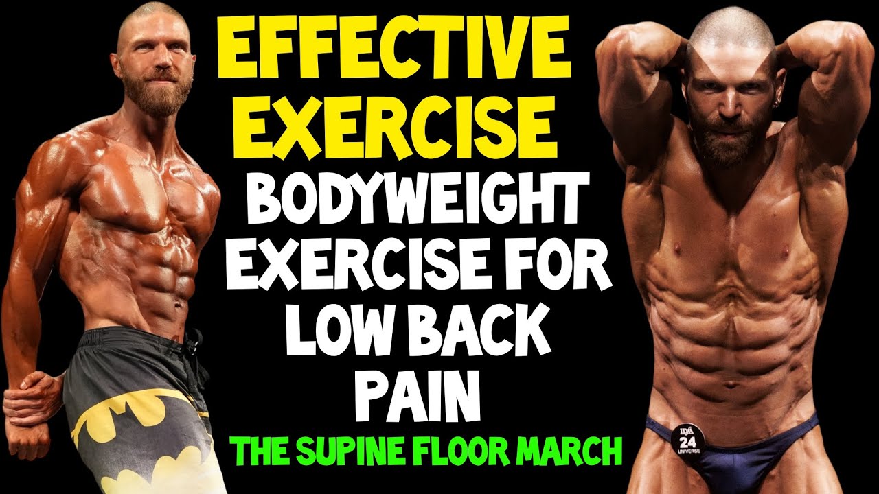 LOW BACK PAIN EXERCISE: The Supine Floor March | Mobilization Exercise ...