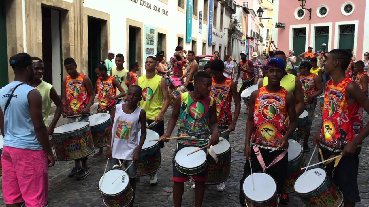 Afro-Brazilian Street Band in Salvador, Brazil - YouTube