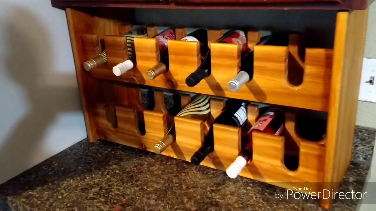 How to build a wine rack - YouTube