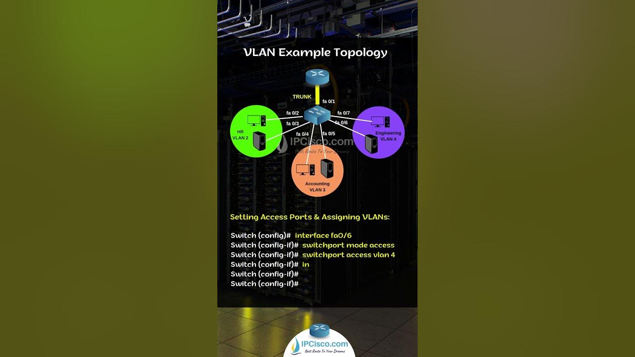 Cisco VLAN Configuration Example 2 | CCNA 200-301 Shorts | 1 Minute Quick Configs | IPCisco.com ...