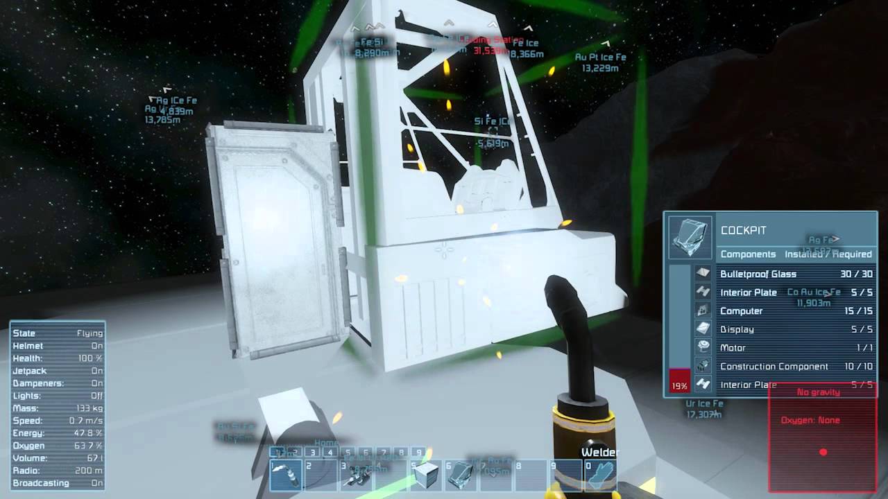 Let's Play Space Engineers EP02, The First Ship - YouTube
