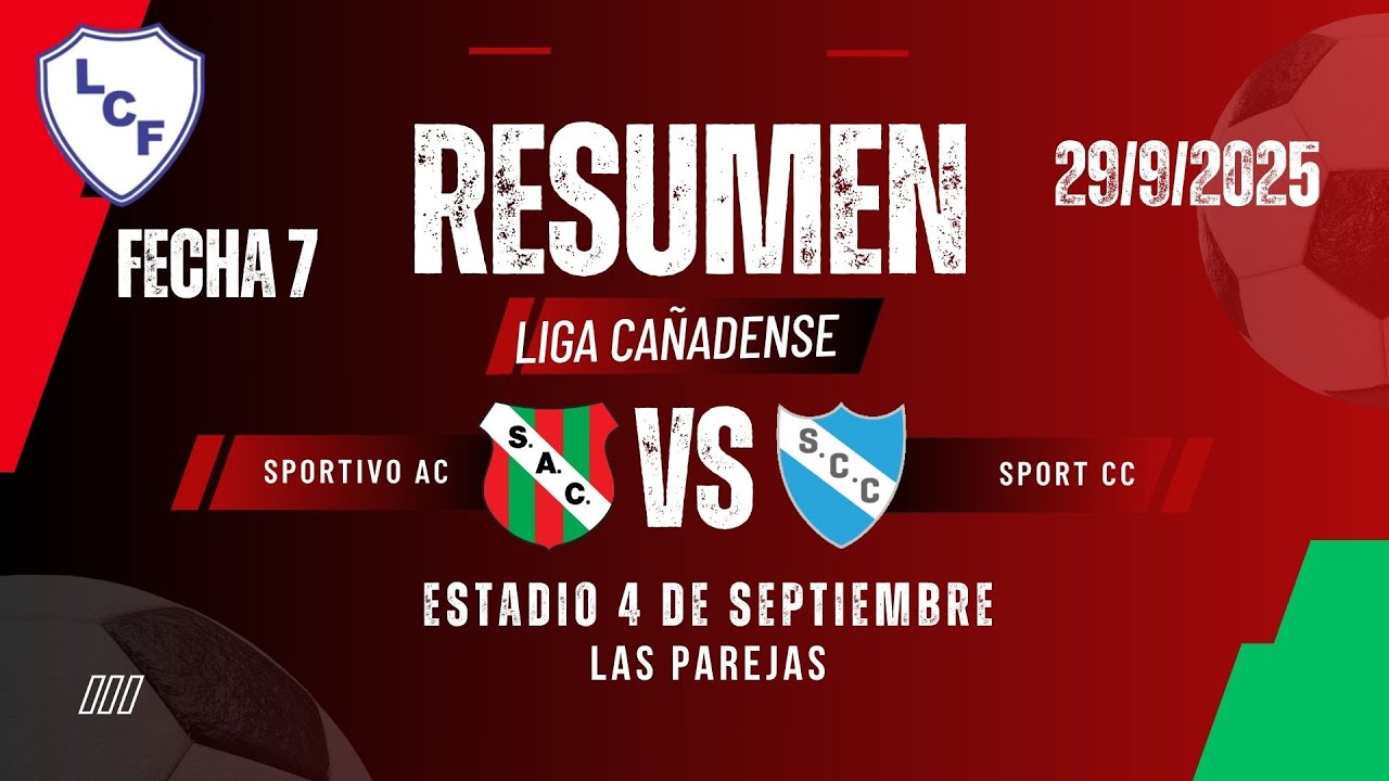 RESUMEN PRIMERA DIVISION SPORTIVO AC VS SPORT CC FECHA 7 TORNEO ...