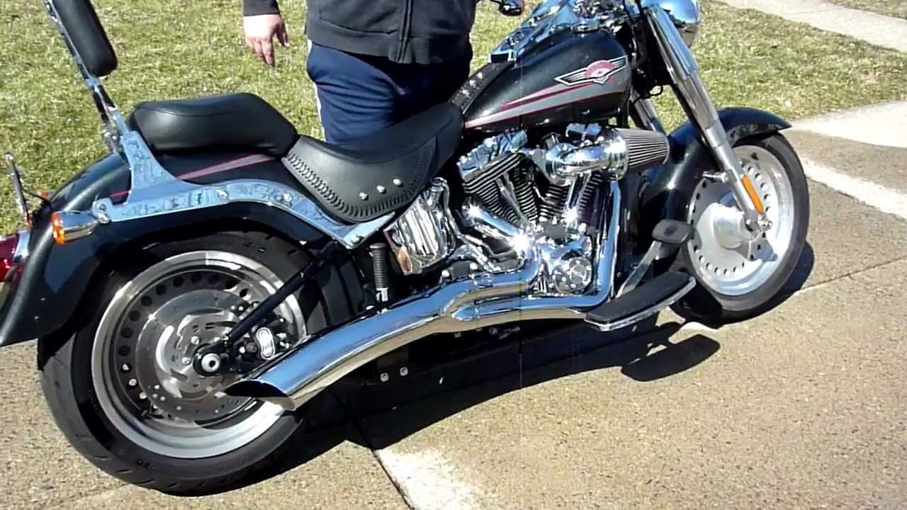 2008 Harley fatboy FOR SALE - YouTube
