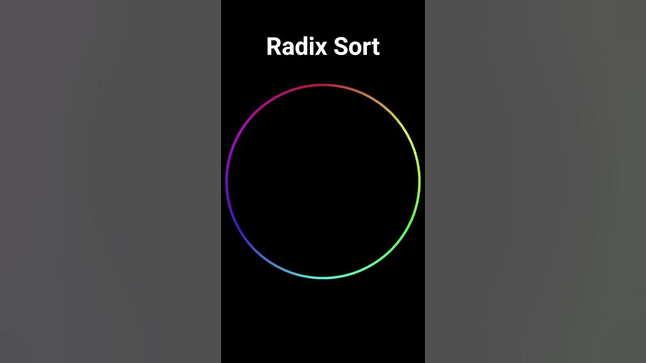 Sorting Algorithms: Radix Sort (Random Shuffle) - YouTube