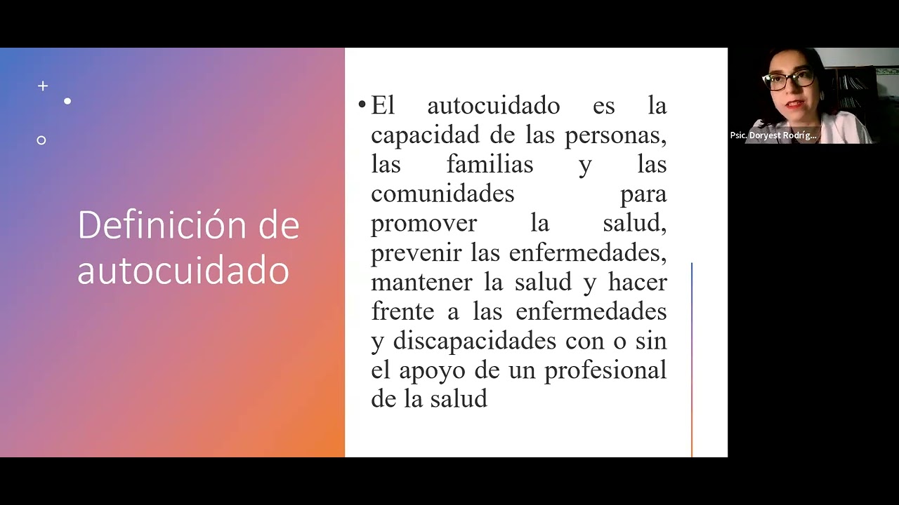 Conferencia Online: "Autoestima y conductas de autocuidado" - YouTube