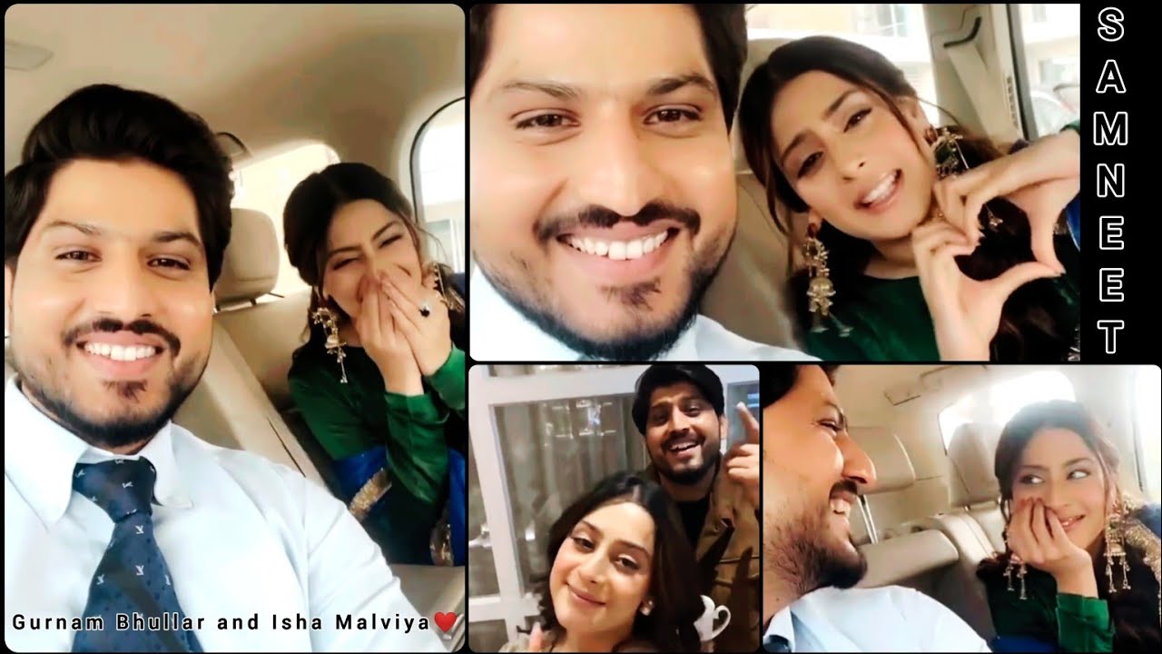 Gurnam Bhullar and Isha Malviya😍~Samar and Jasneet ki Masti ️ #love# ...