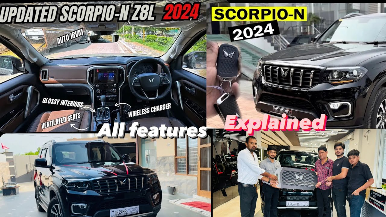 NEW UPDATED SCORPIO N 🚘2024 MODEL || Ventilated seates in Z8L 2024 ...