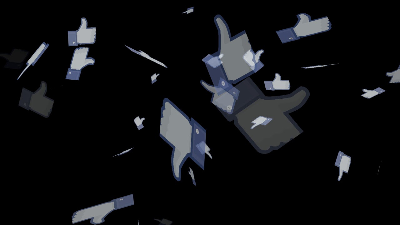 Thumbs up facebook like overlay video effect social network free ...