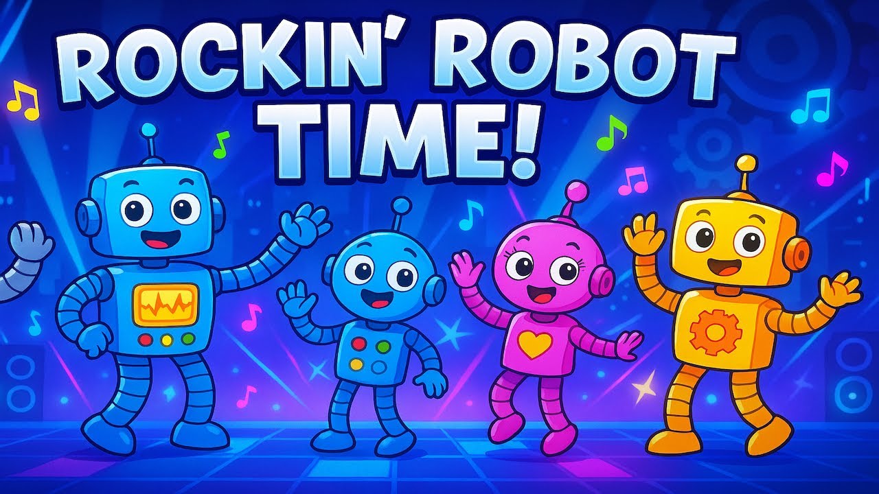 Rockin’ Robot Time 🤖 | Fun Dance Song for Kids | Epic Robot Dance ...
