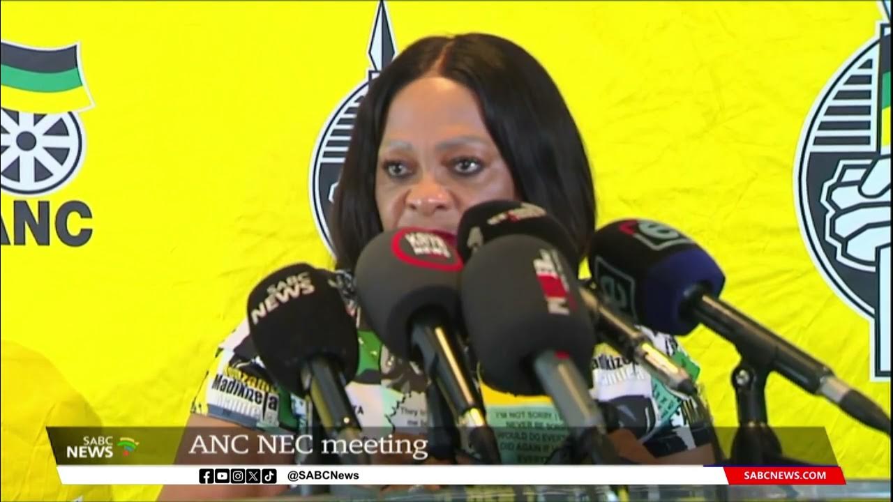 ANC NEC meeting | Mokonyane, Lamola brief media on ICJ ruling - YouTube