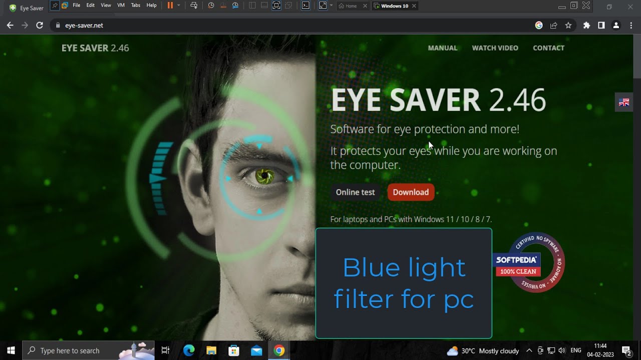 How Eye Saver helps you reduces blue light emissions ? - YouTube
