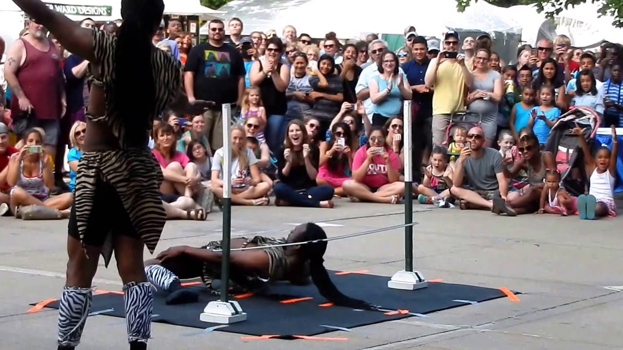 Zuzu African Acrobats at the Omaha Summer arts festival -Super low ...