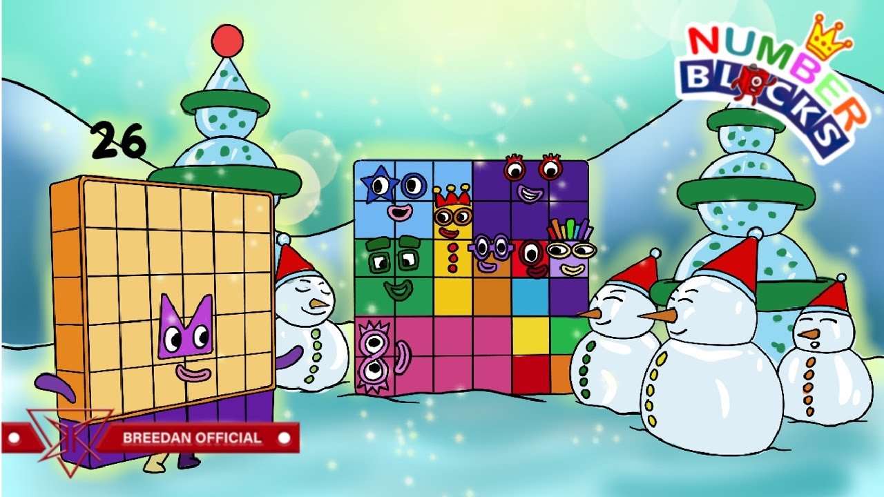 Numberblocks Puzzle 26 Meet Snowman The Magic Winter Christmas Wishes ...