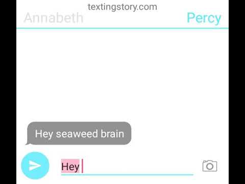Percabeth texting story - YouTube