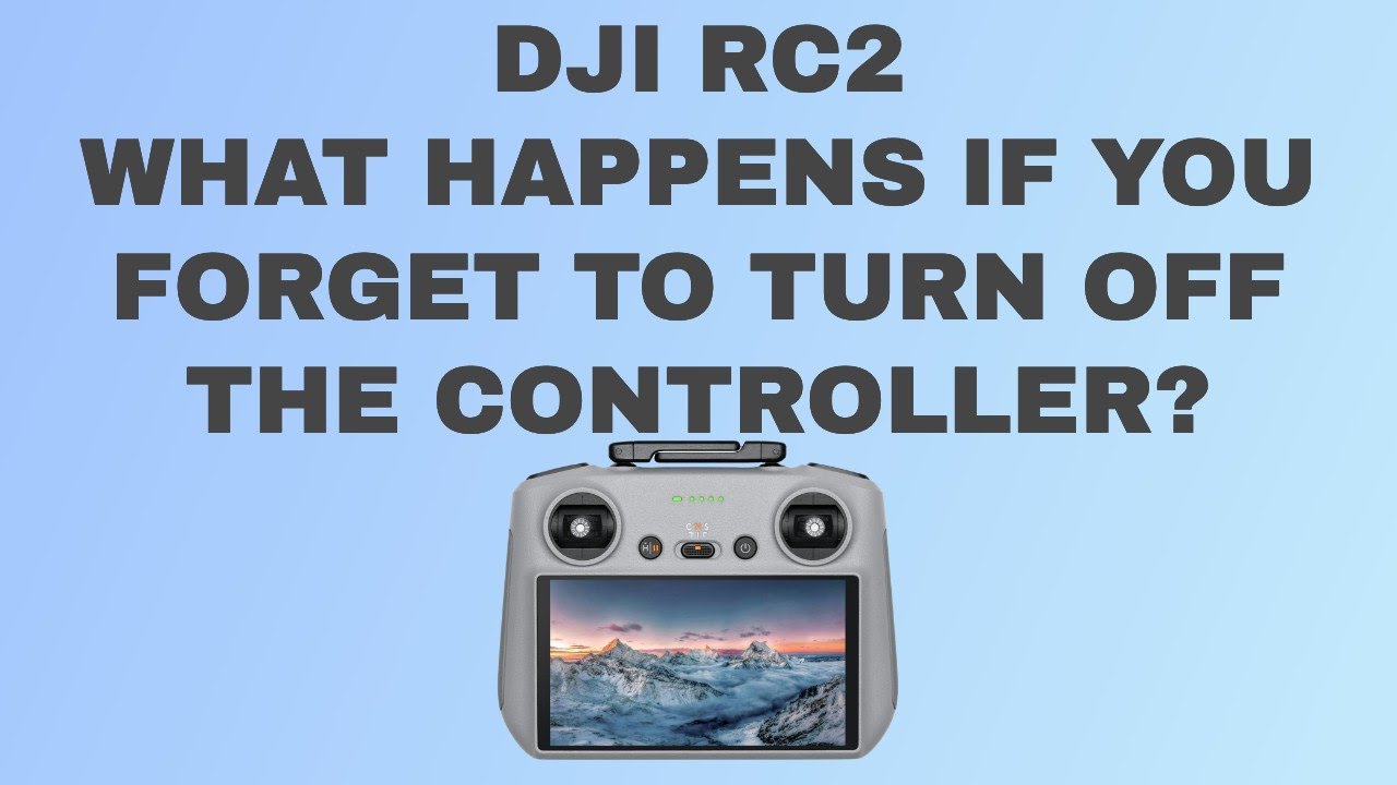 DJI RC2 Test What happens if you forget to turn off your controller? # ...
