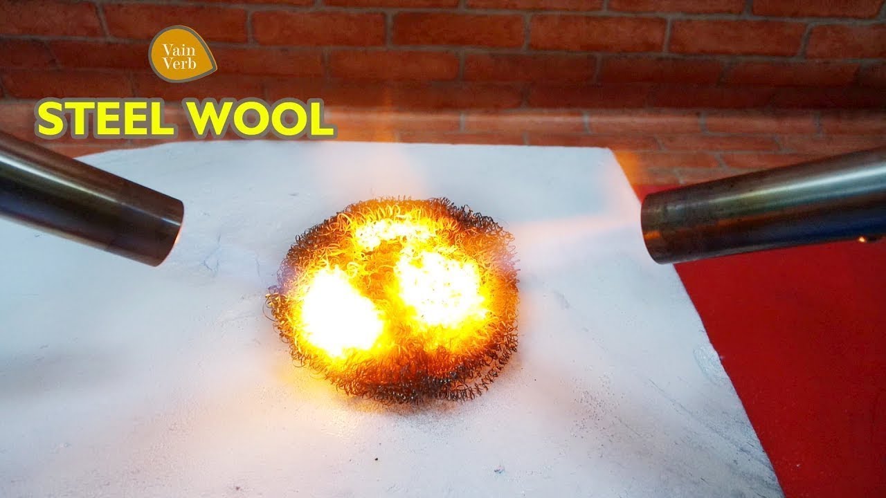 Experiment | STEEL WOOL vs GAS TORCH - YouTube