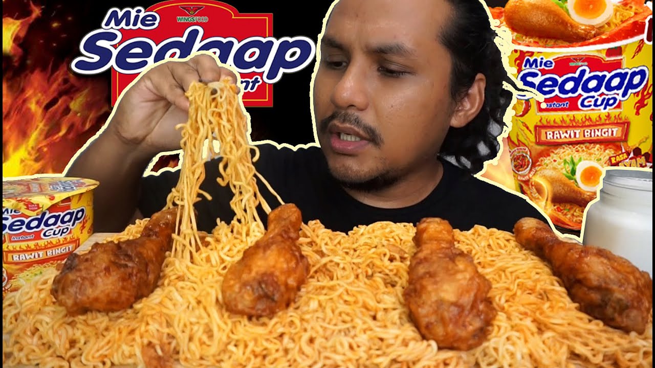 mie sedaap tak berapa pedas (mukbang malaysia) MIE SEDAAP RAWIT BINGIT ...