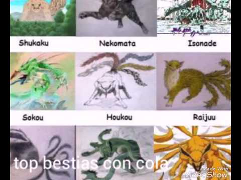 Top bestias con cola (naruto) - YouTube