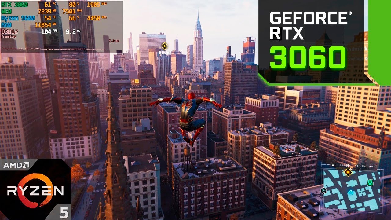 Spider-Man Remastered : RTX 3060 12GB + Ryzen 5600 : Ultra Graphics ...