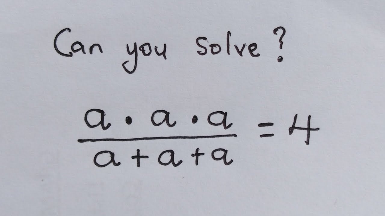 Interesting equation | Can you solve ? - YouTube