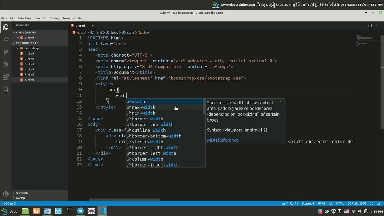 How To Use Overflow In Bootstrap Youtube
