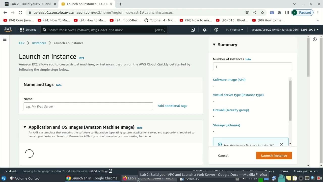 Lab 2 Build Your Vpc And Launch A Web Server Youtube