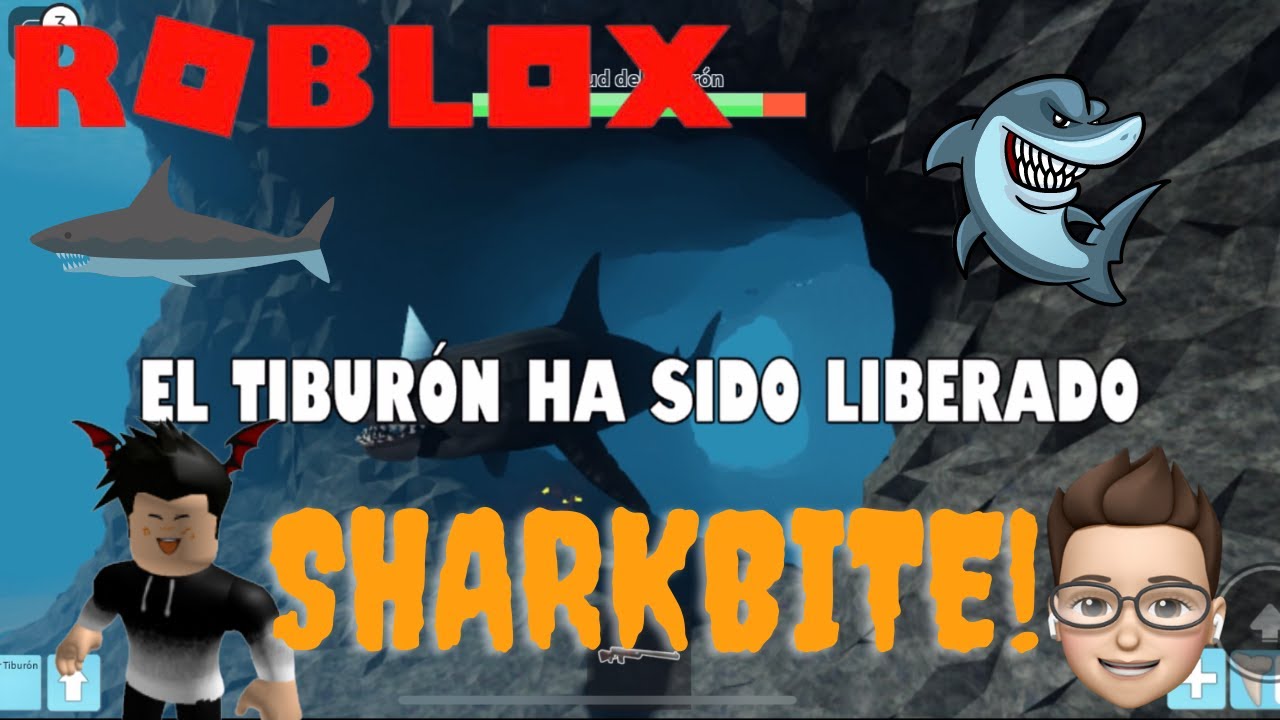Como Sobrevivi al Tiburon en Roblox Sharkbite - YouTube