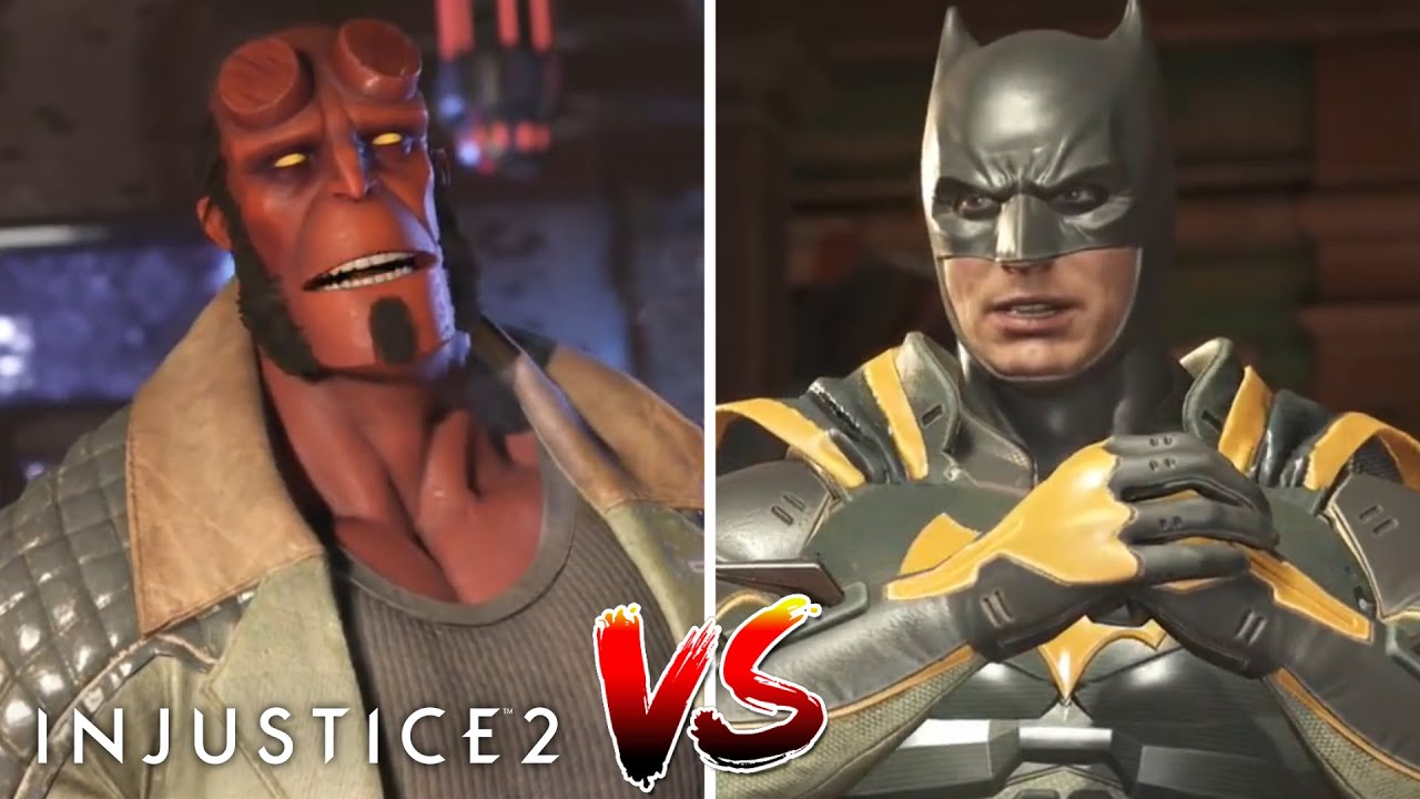 Injustice 2 - Hellboy VS Batman (Very Hard) - YouTube