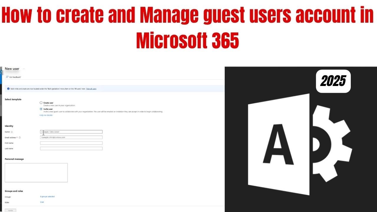 How to create and Manage guest users account in Microsoft 365 | Create ...
