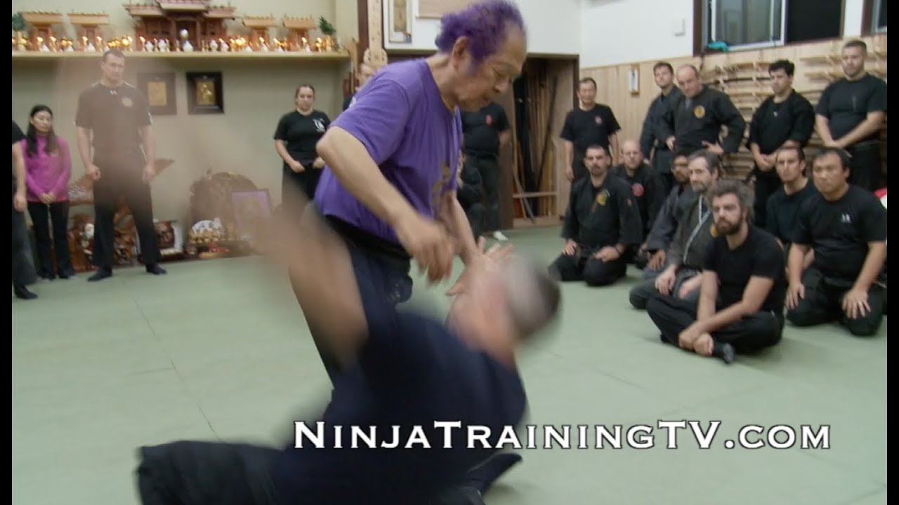 Ninja Grandmaster Masaaki Hatsumi Sensei Battlefield Technique ...
