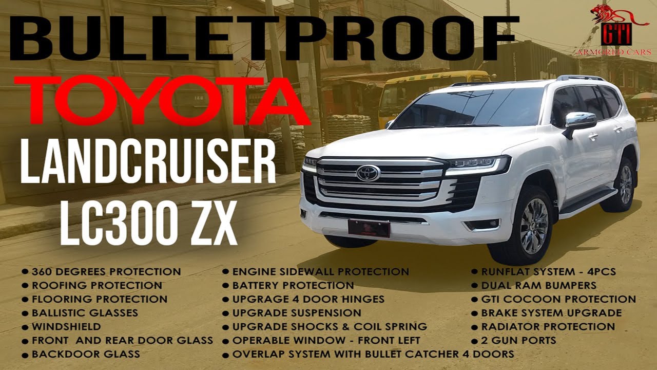 BULLETPROOF TOYOTA LC300 ZX BY GTI ARMORED CARS - YouTube