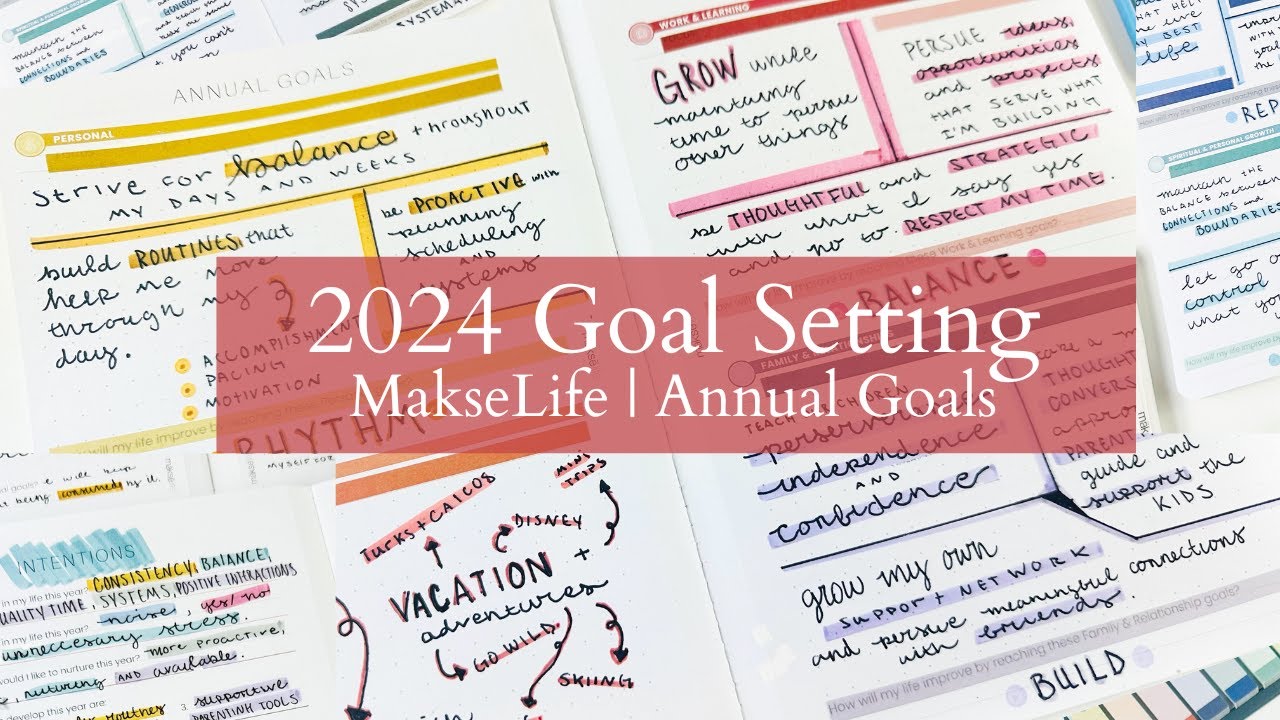 Goal Setting for 2024 | MakseLife Annual Goals | My Process, Goals ...