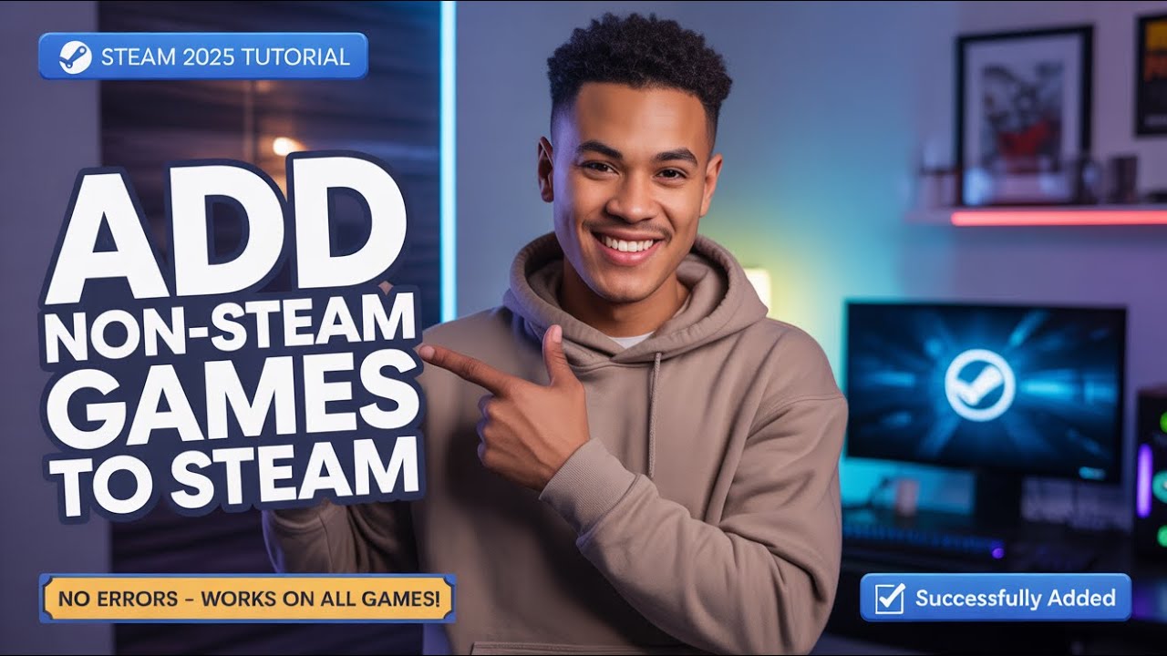 How to Add Non-Steam Games to Steam (2025 Full Guide) - YouTube