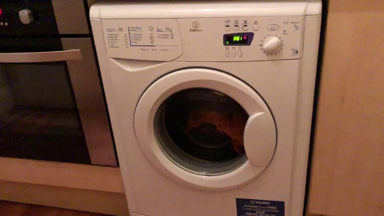 Indesit WIXXE127 7 kg 1200 rpm - Final Spin 1200 rpm - Programme 3 ...