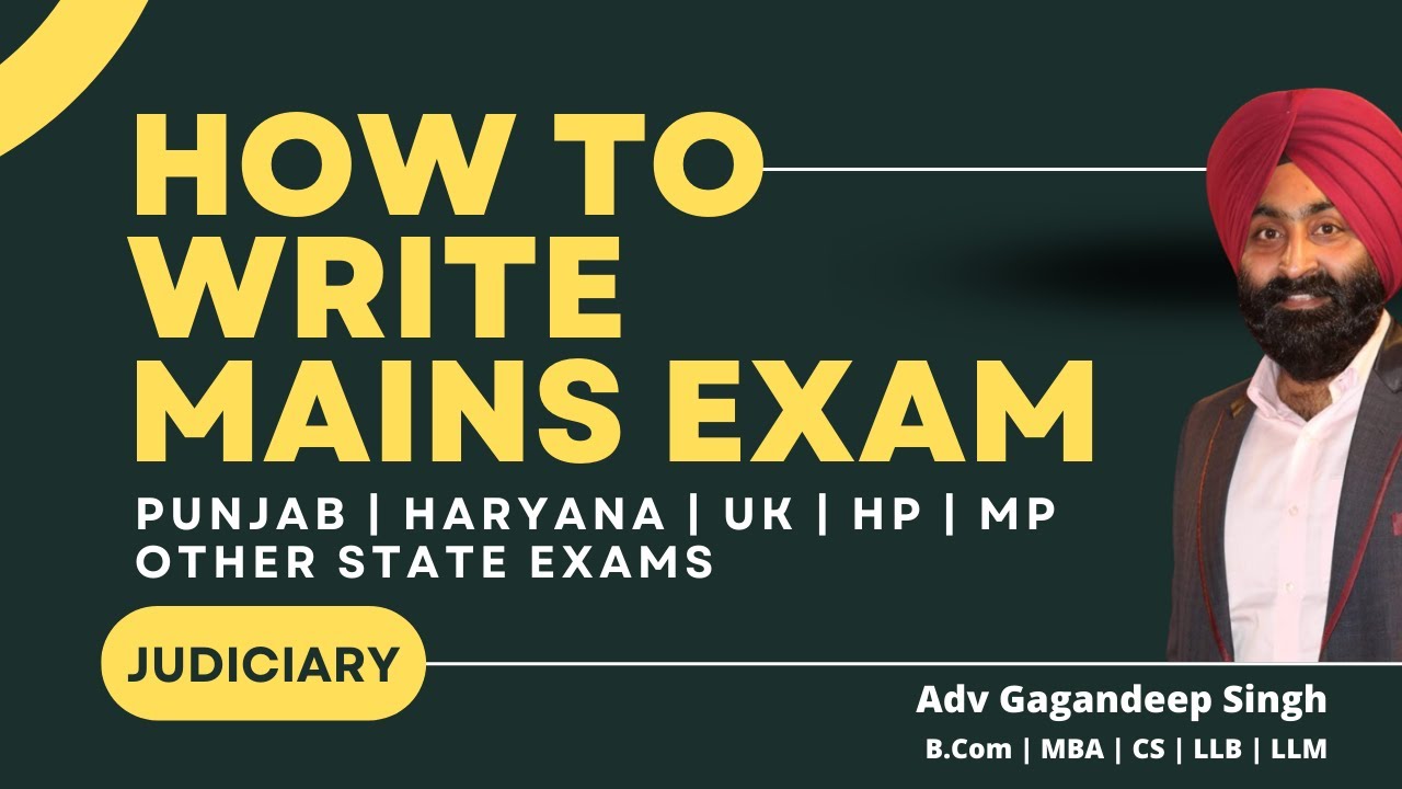 Mains Answer Writing Judiciary Exams | Judicial Services | Mains Exam 2022/2023 - YouTube