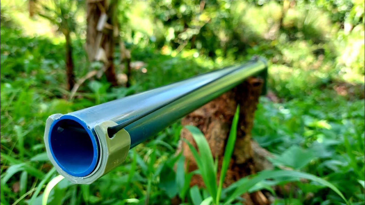 Slingshot shoots accurately from PVC pipes | slingshot PVC #01 - YouTube