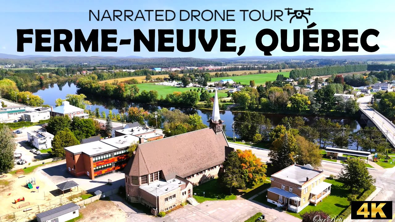 ⚜️ Discover Ferme-Neuve, Québec 🇨🇦 | Majestic 4K Drone Footage | A ...