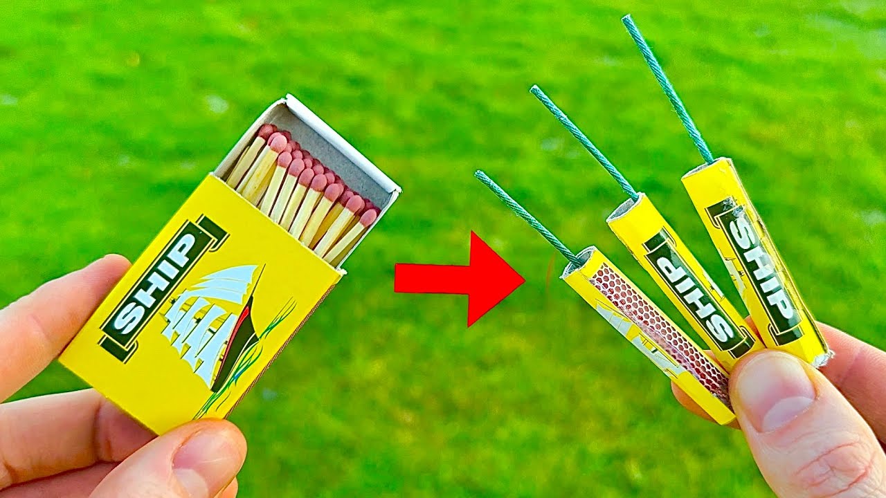how to make fireworks with matchbox - YouTube