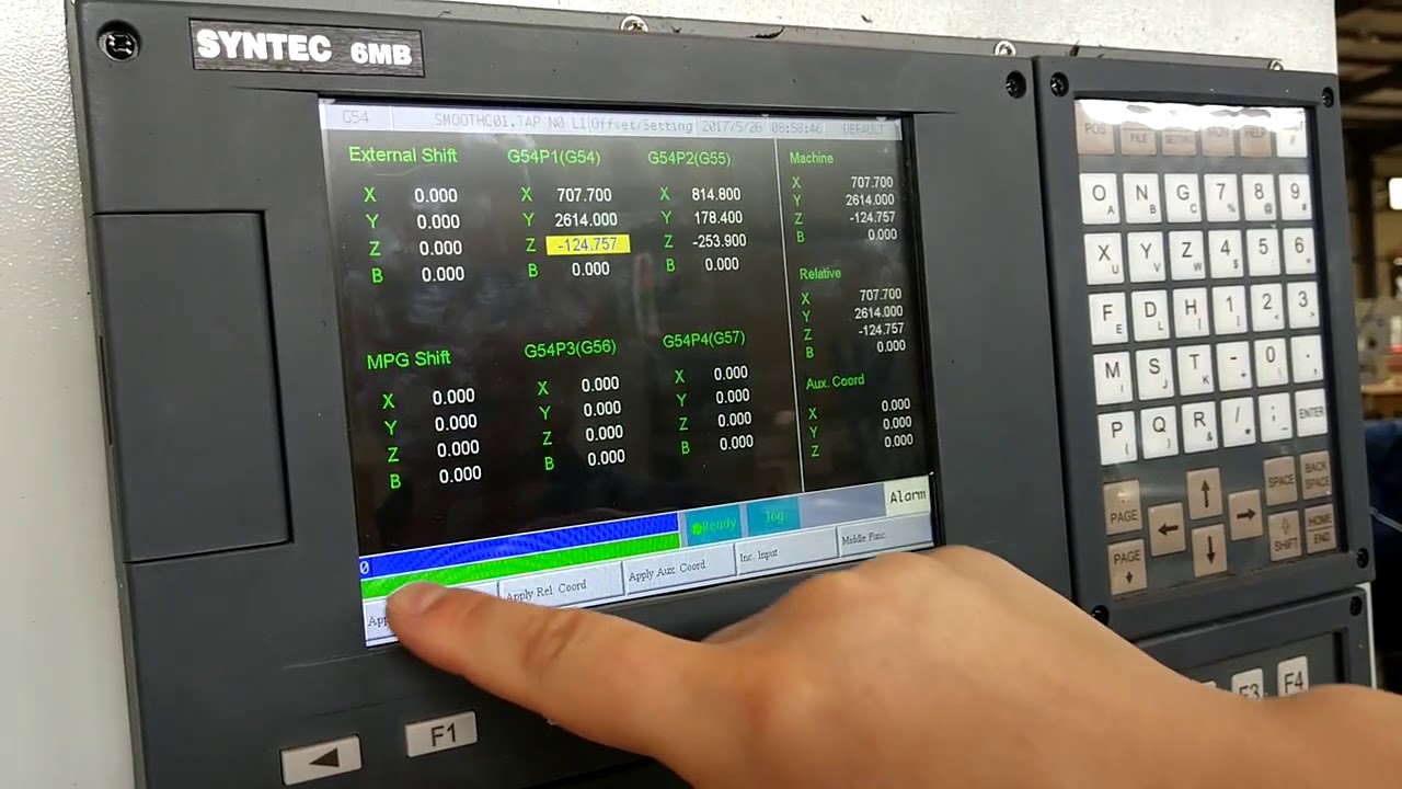 Workpiece origin and tool calibricate on Syntec mp4 - YouTube