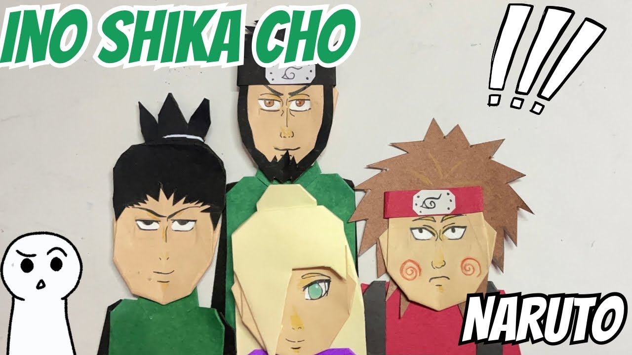 Making Ino Shika Cho from Naruto with paper 😱 | Shikamaru | Choji | Ino ...