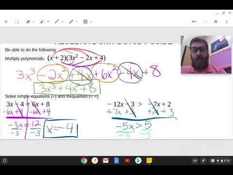 Algebra 2 Unit 1 Review - YouTube