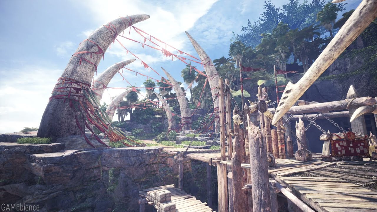 3 Hour - Monster Hunter: World - Astera Town Entrance Ambience - YouTube