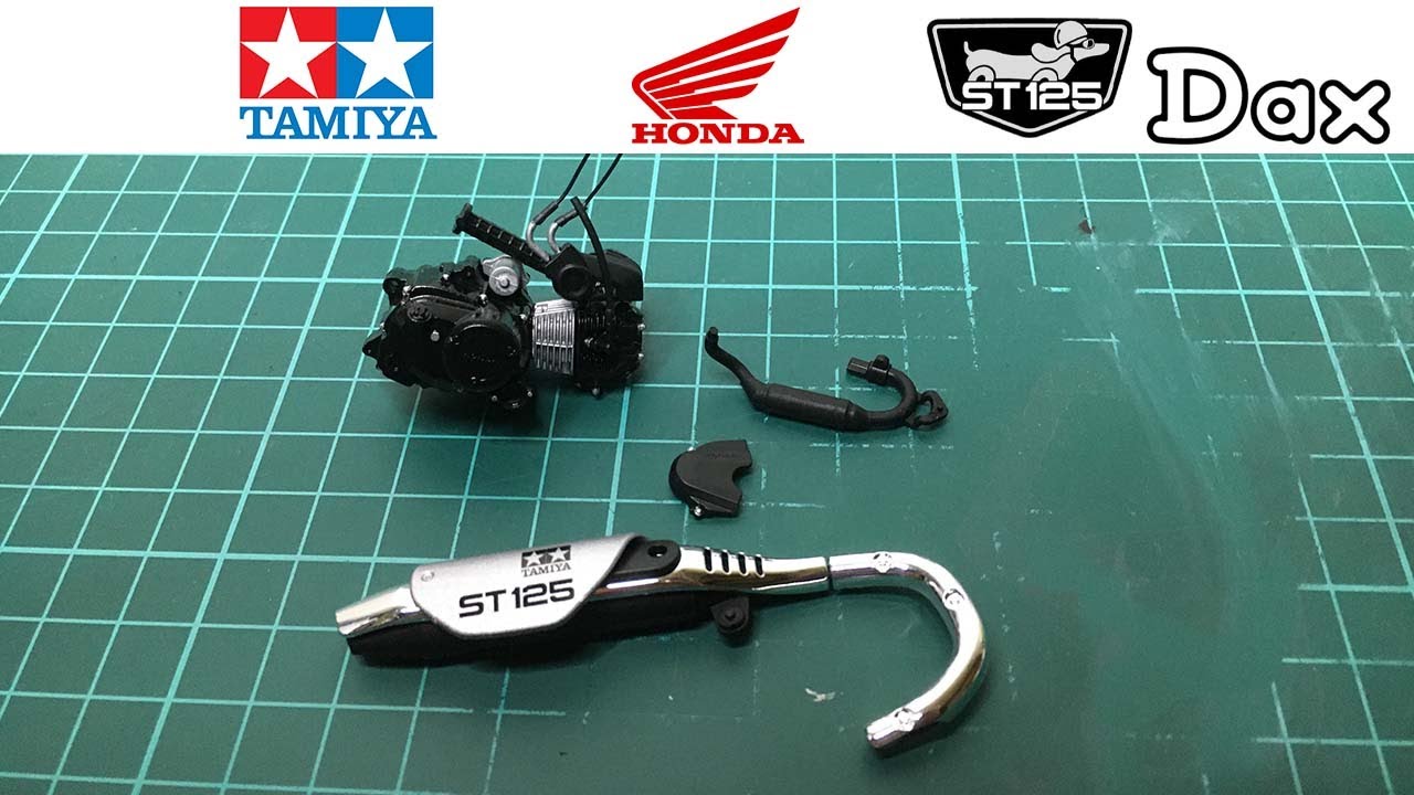 Tamiya 1/12 Honda ST125 DAX – Engine Build - YouTube