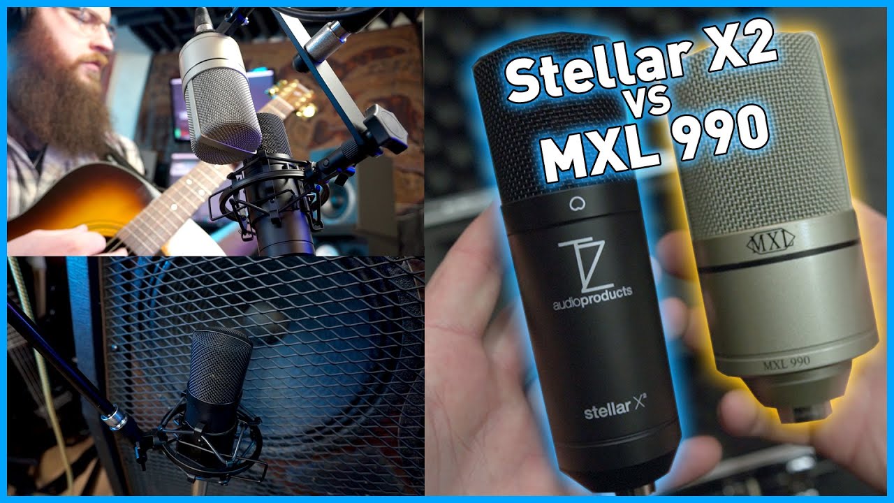 Stellar X2 vs. MXL 990 Voice + Guitar - YouTube